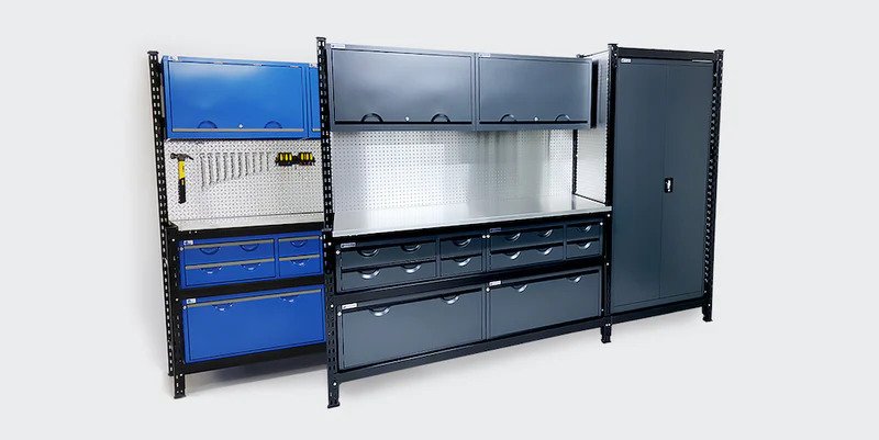 Workbench Storage System – Exhibit Flooring